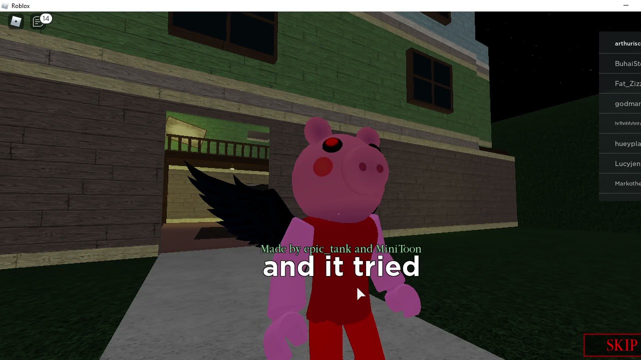 piggy house ending cutscene test - YouTube