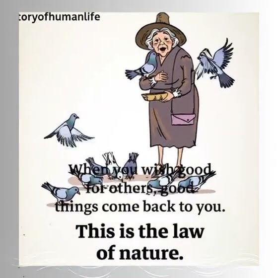 When you wish good for others, good things come back to you.This is the ...