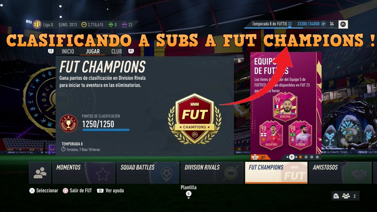CLASIFICANDO A SUBS A LAS FINALES DE FUT CHAMPIONS EN FIFA 23 ! FIFA 23 ...