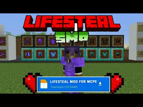 Best LifeSteal Smp Mod For Minecraft Pe 1.19+ || LIFESTEAL - YouTube