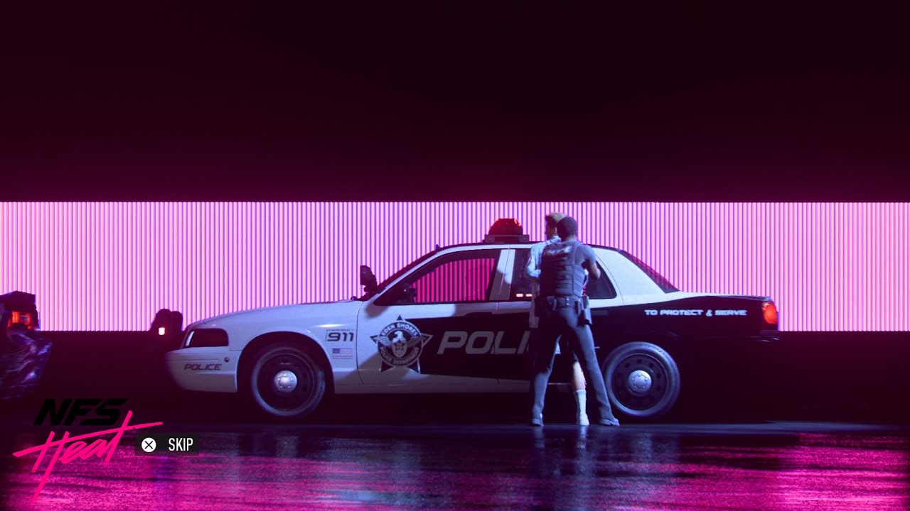 Nfs heat - Dodge charger vs police - You catch me - YouTube