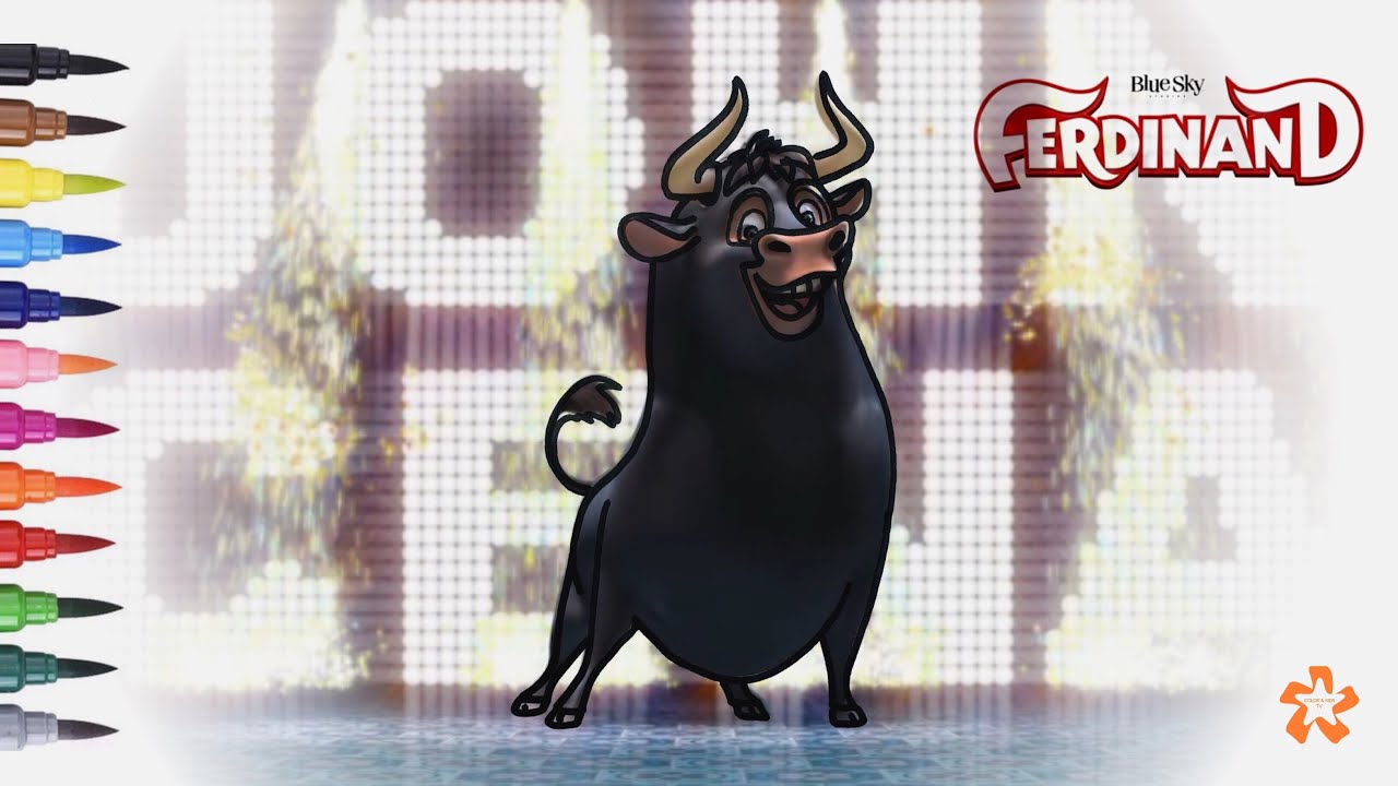 Ferdinand - How to color Ferdinand - Coloring pages for children ...