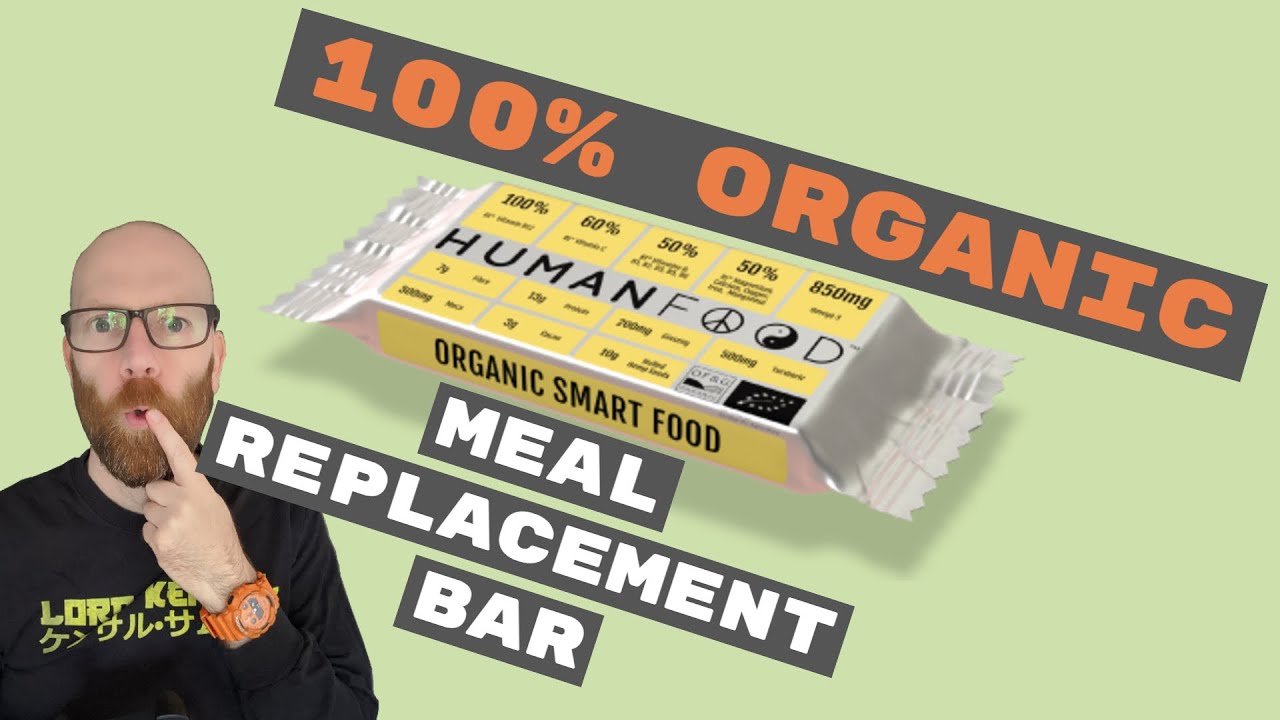 Human Food Organic Smart Bar - 100% organic nutritional bar - YouTube