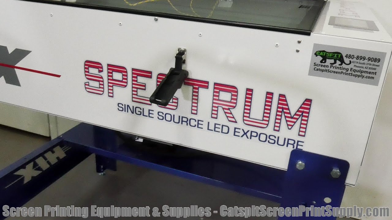 HIX Spectrum Single Source LED Screen Printing Exposure Unit - YouTube