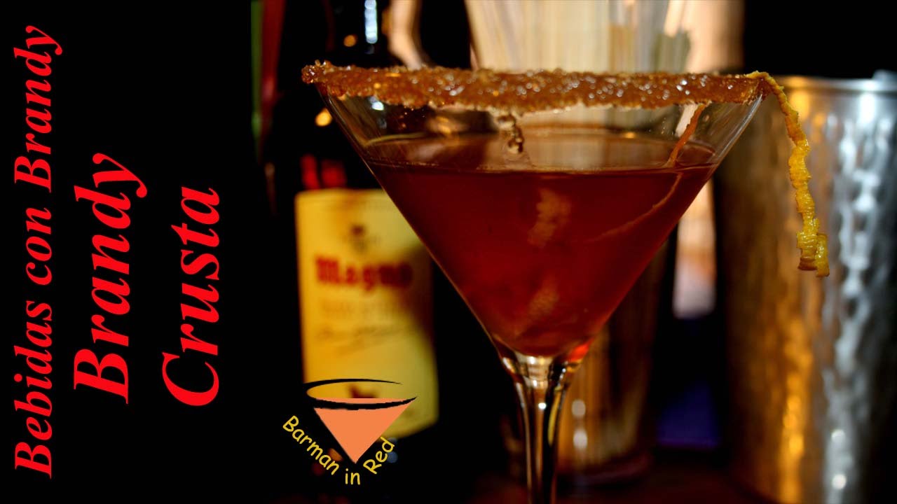 cocktail BRANDY CRUSTA (cócteles con brandy) - YouTube