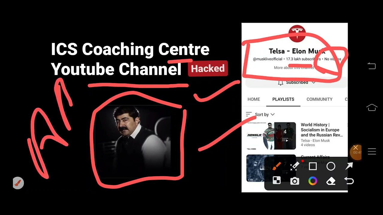 ICS Youtube Channel Hacked #icscoachingcentre - YouTube
