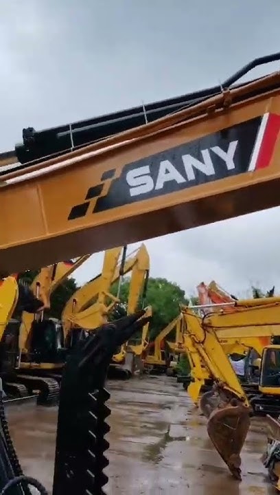 Used Used Sany SY95C excavator - YouTube