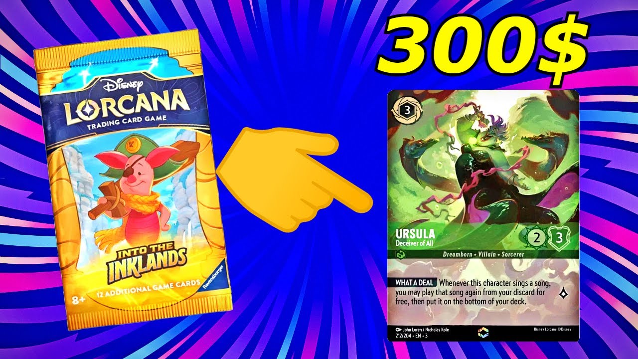 Super Fun!! Disney lorcana tcg Into the Inklands opening - YouTube