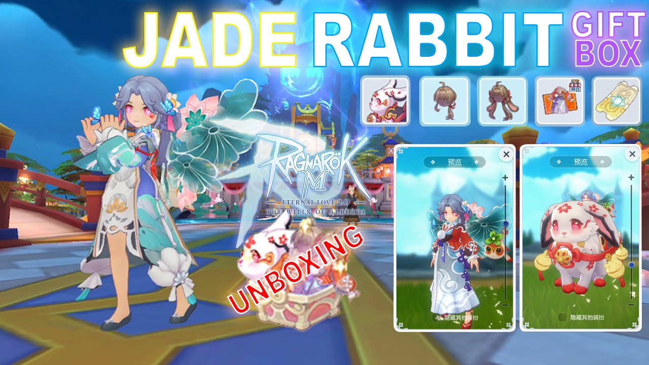 Ragnarok M Eternal Love - Unboxing Jade Rabbit Gift Box Under The Moon ...