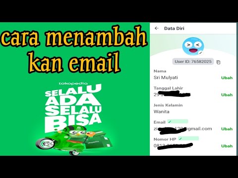 cara menambahkan email di akun Tokopedia - YouTube