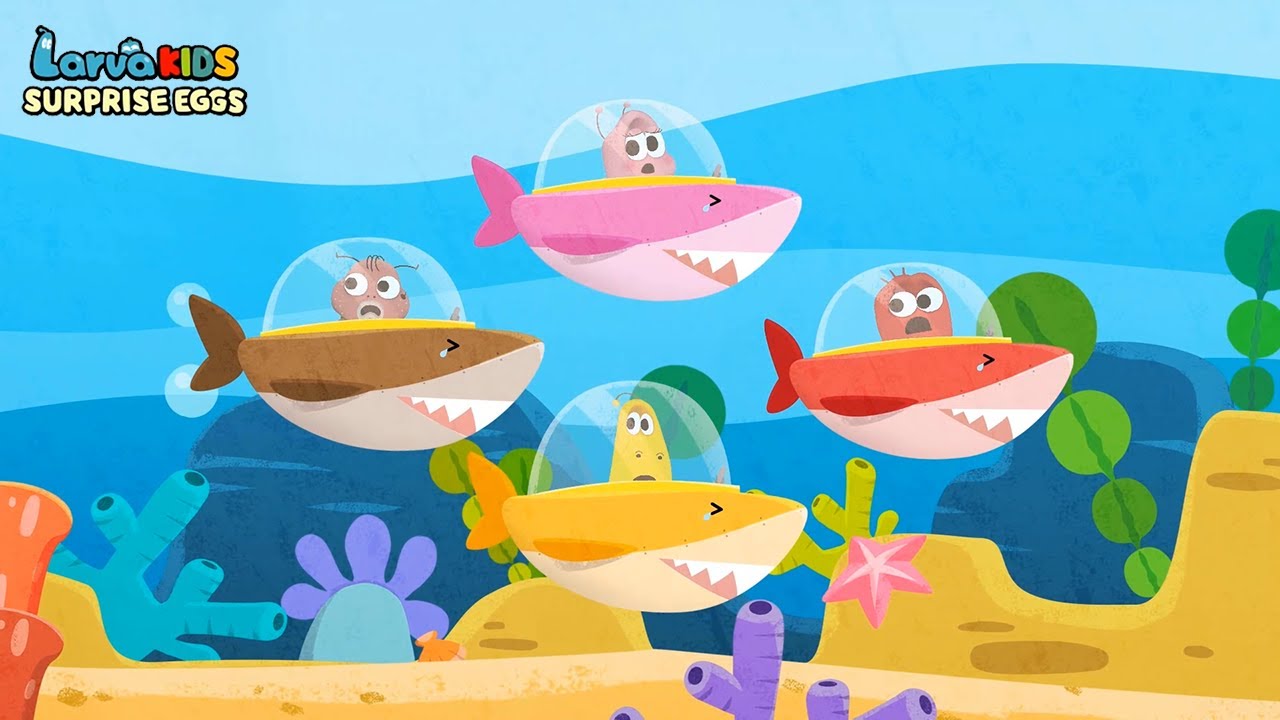 Baby Shark Colorful | Learn Colors with Baby Shark | Nursery Rhymes ...