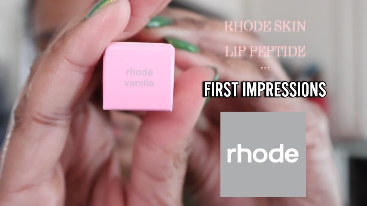 RHODE SKIN | LIP PEPTIDE in RHODE VANILLA...first impressions - YouTube