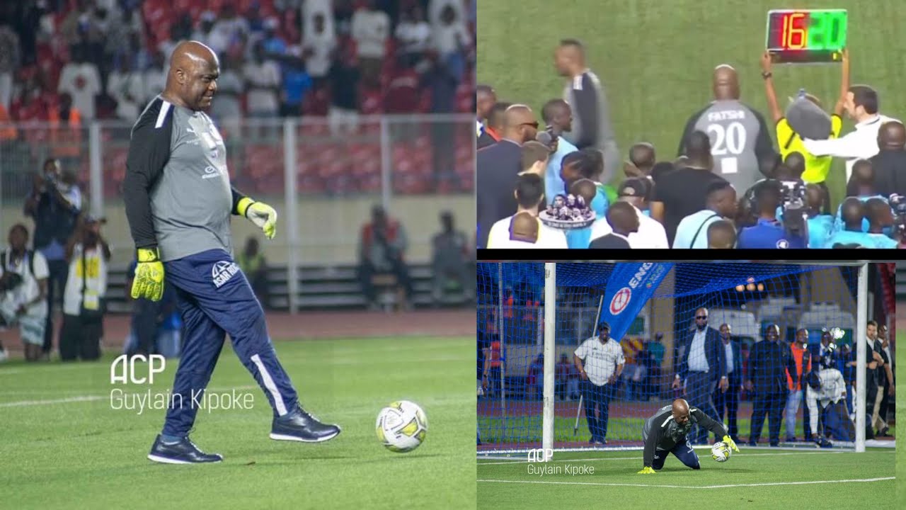 FÉLIX TSHISEKEDI GARDIEN PENDANT LE MATCH DE LA PAIX AU STADE DE MARTYR ...