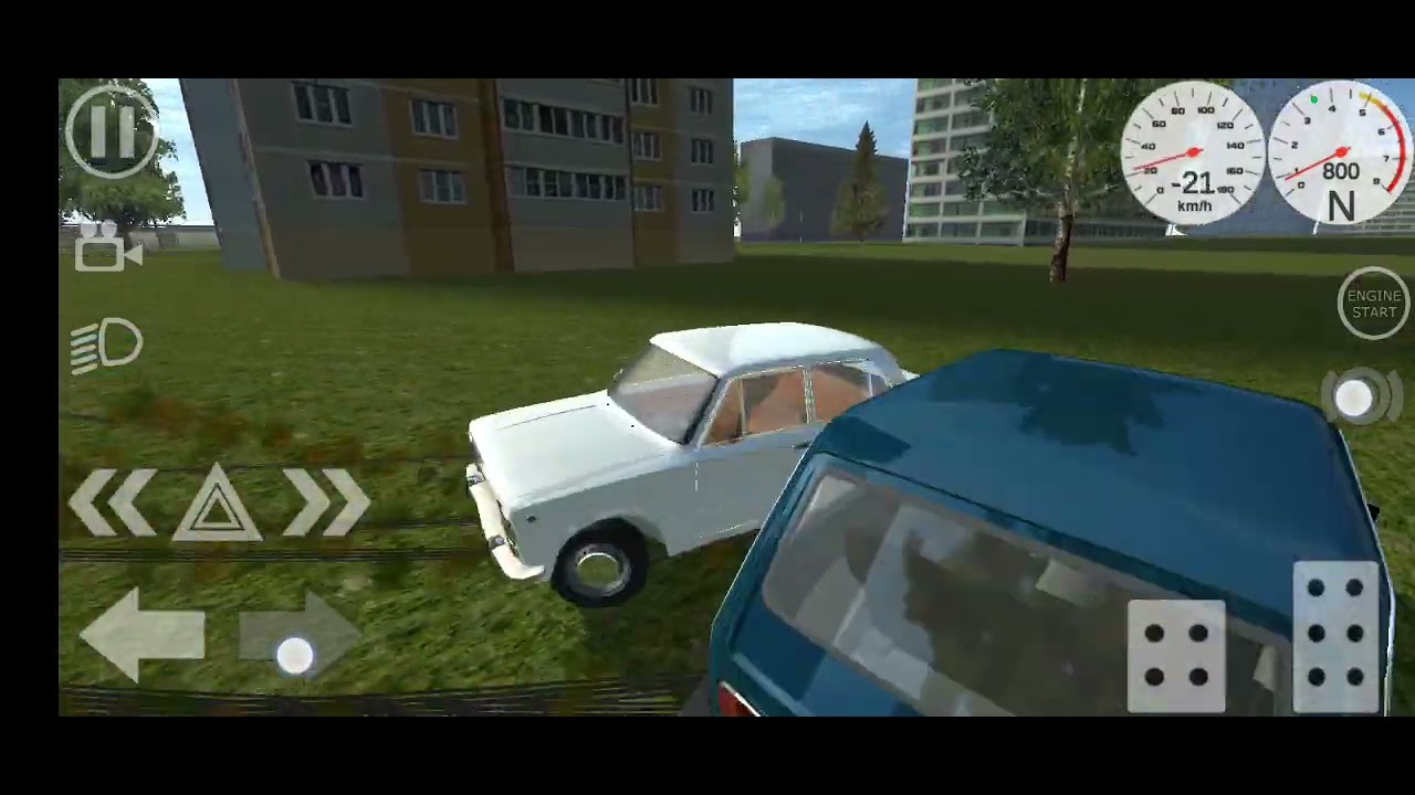Simple Car Crash Physics Simulator Car Chase 10 - YouTube