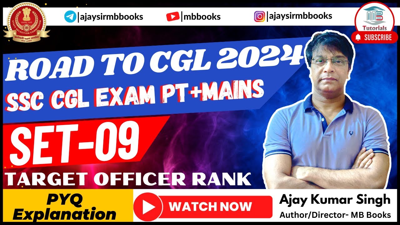 SSC SET- 09 | ROAD TO SSC CGL 2024 🔥| PYQ ENGLISH PRACTICE | TARGET ...