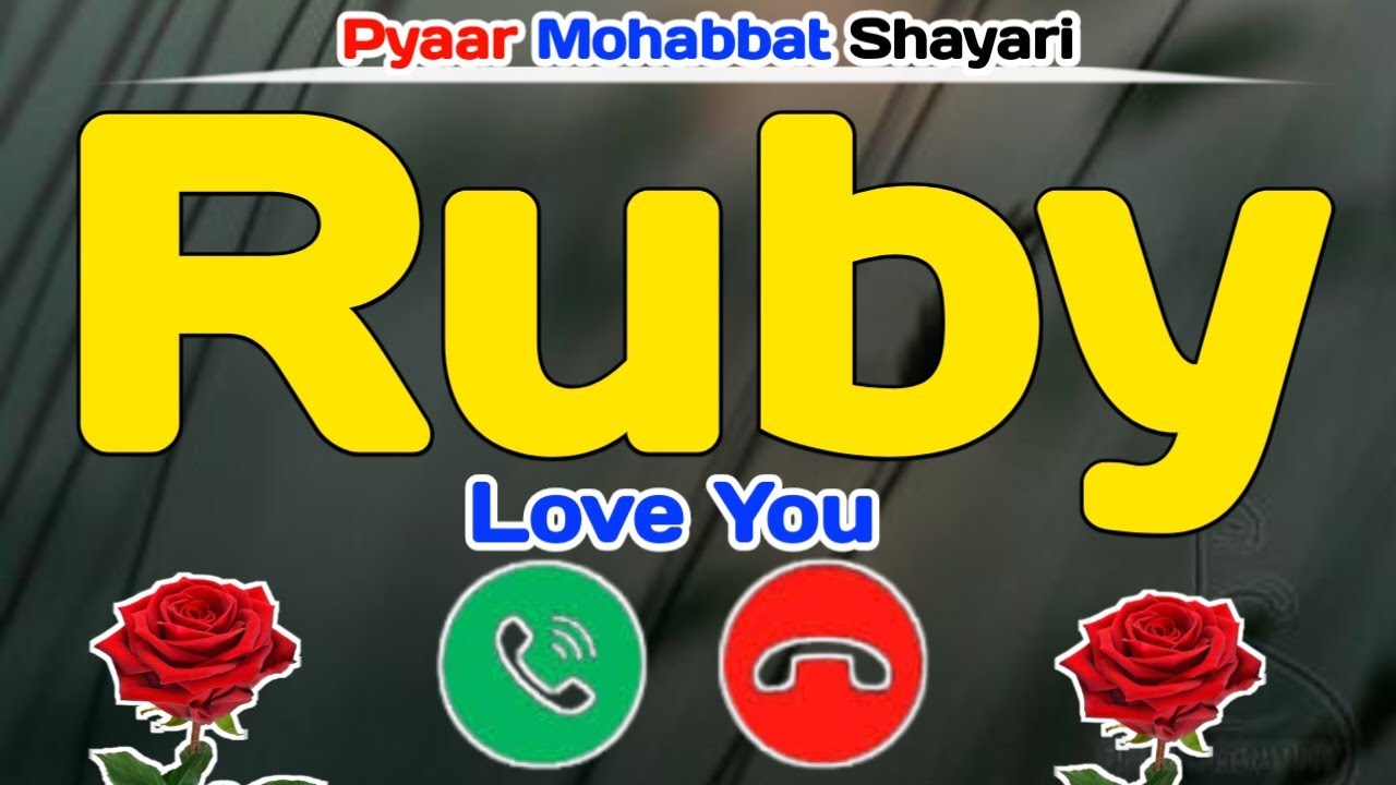 Ruby Ringtone🌹Rubi Shayari Ringtone🌹 Shayari Ringtone 🌹 Ringtone - YouTube