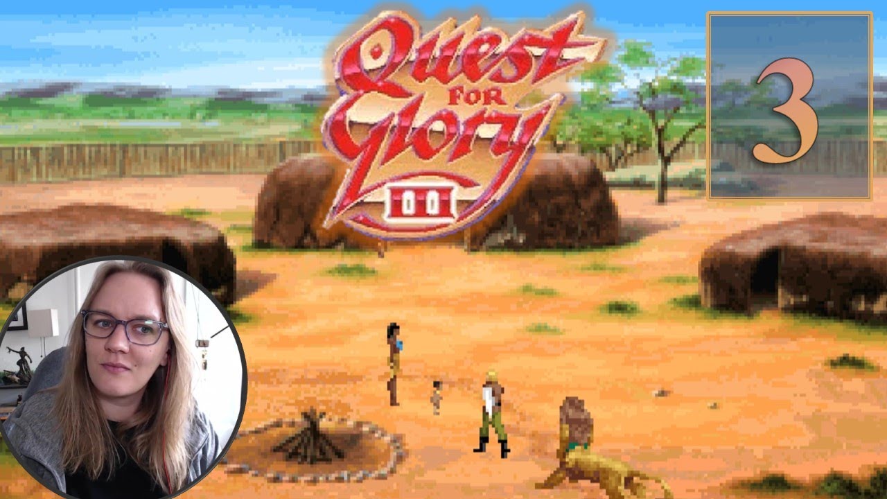 Let's Play Quest for Glory 3 [P3] - The Simbani Village - YouTube
