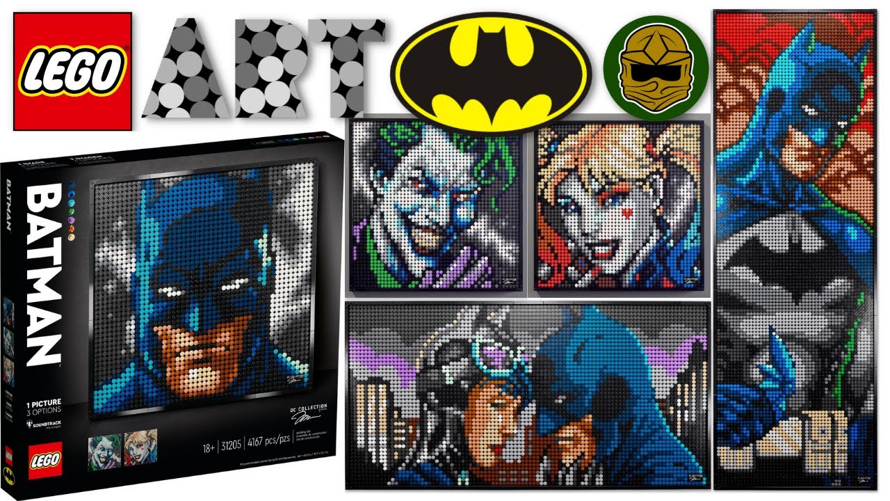 The Best LEGO Mosaic?! Jim Lee Batman Art Collection Revealed! - YouTube