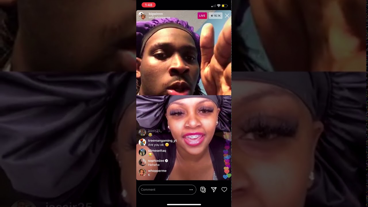 BigWinn on Ig Live with Whopperme Funny asl🤣🤣😈 - YouTube