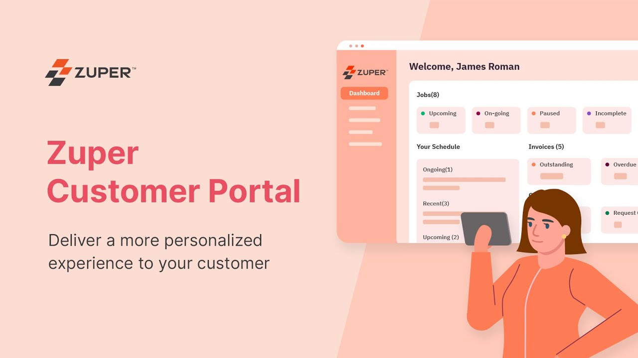 Empower Your Customers with Zuper's Secure, User-Friendly Portal - YouTube