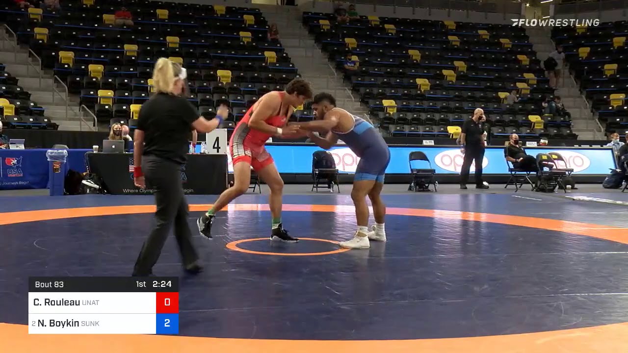 97 Kg Quarterfinal Christian Rouleau Unattached Vs Nicholas Boykin ...