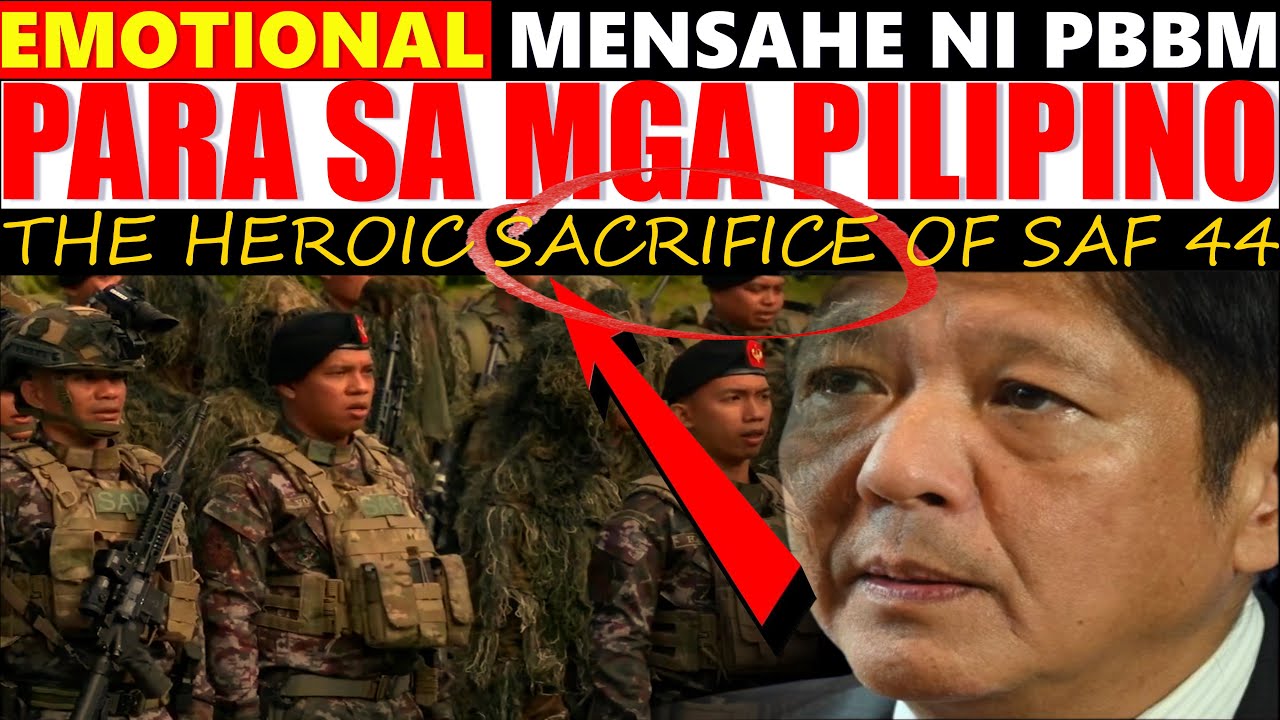 Ang maluha-luhang MENSAHE ni PBBM sa mga PILIPINO sa pag-alaala sa SAFF ...
