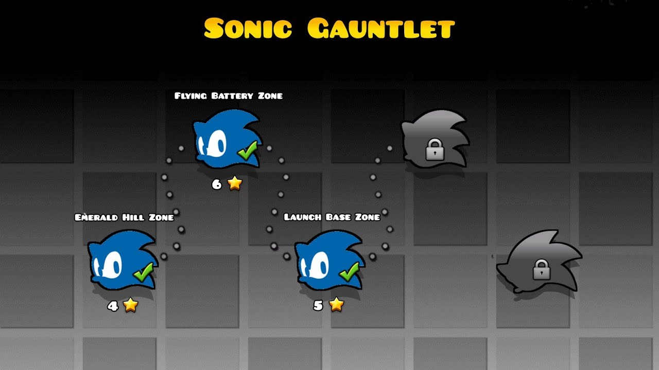 SONIC GAUNTLET | Geometry Dash (The Lost Gauntlets of Sonic Fan Made ...