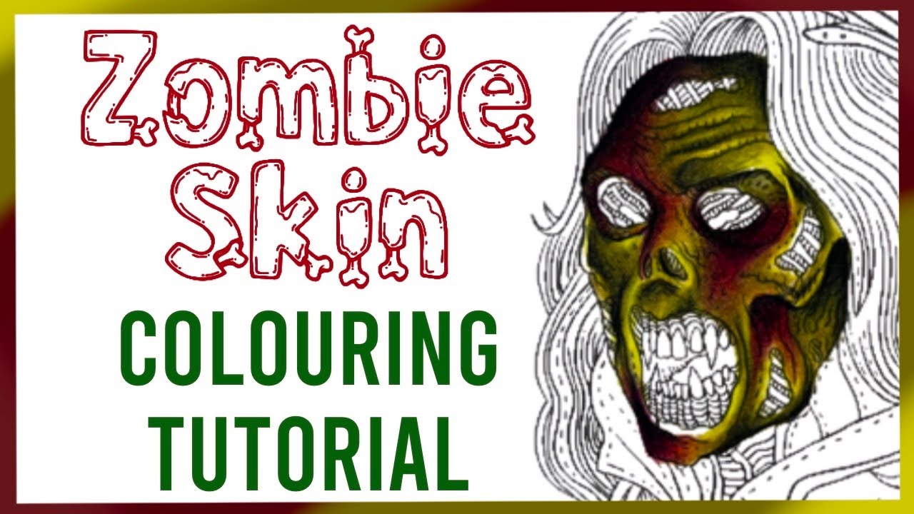 Zombie Skin Colouring Tutorial 🧟‍♂️ Prismacolor Pencils - YouTube
