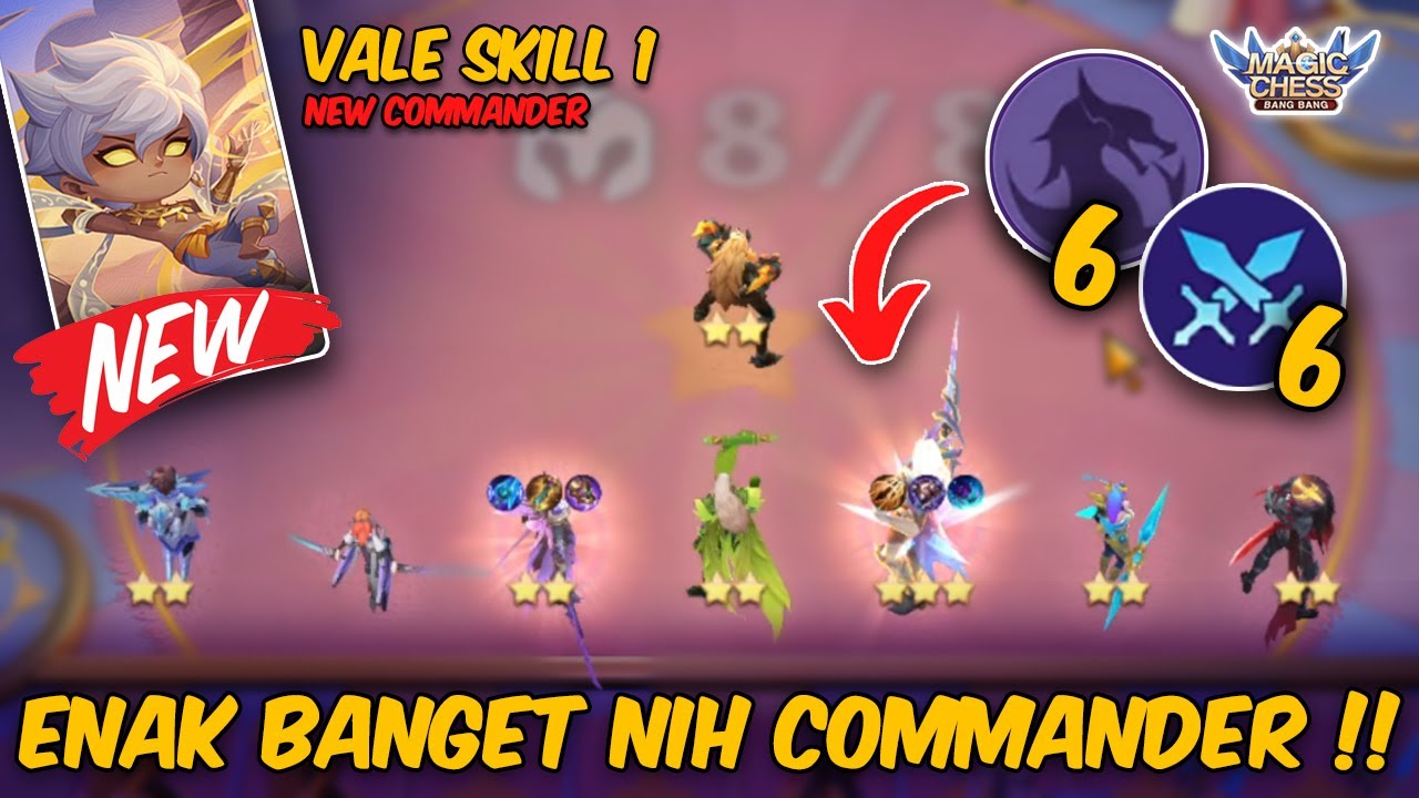 NEW COMMANDER VALE SKILL 1 GAMEPLAY | 6 WRYMSLAYER 6 SWORDMAN - MAGIC ...