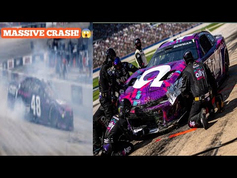😨 Alex Bowman’s VIOLENT Crash STOPS the Race! 🚫🏁 | FireKeepers 400 ...