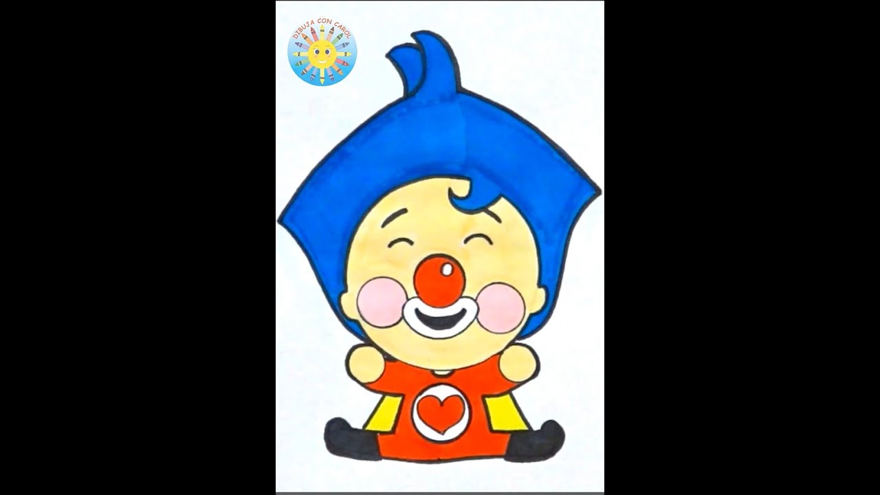 Dibuja al PAYASO PLIM PLIM !!!! Draw PLIM PLIM The CLOWN !!!! - YouTube