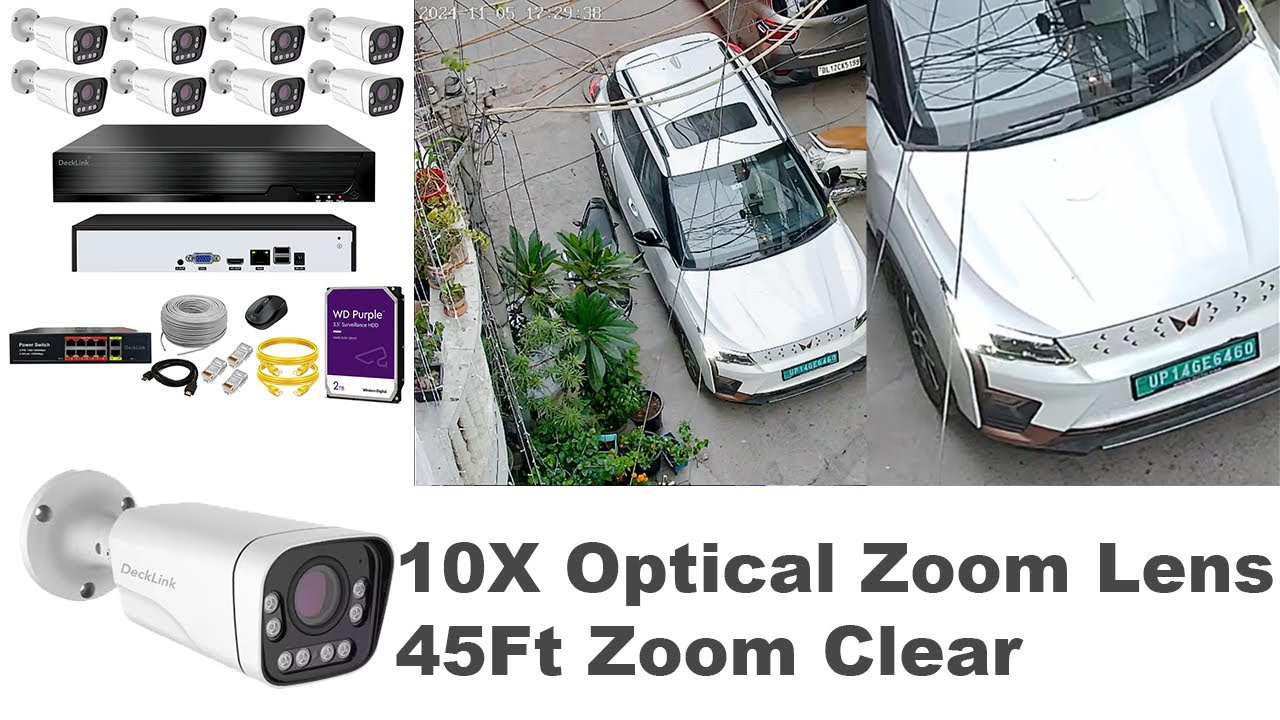 Best IP CCTV Zoom CAMERA 10x OPTICAL LENS Clear Image Full Complete Set ...