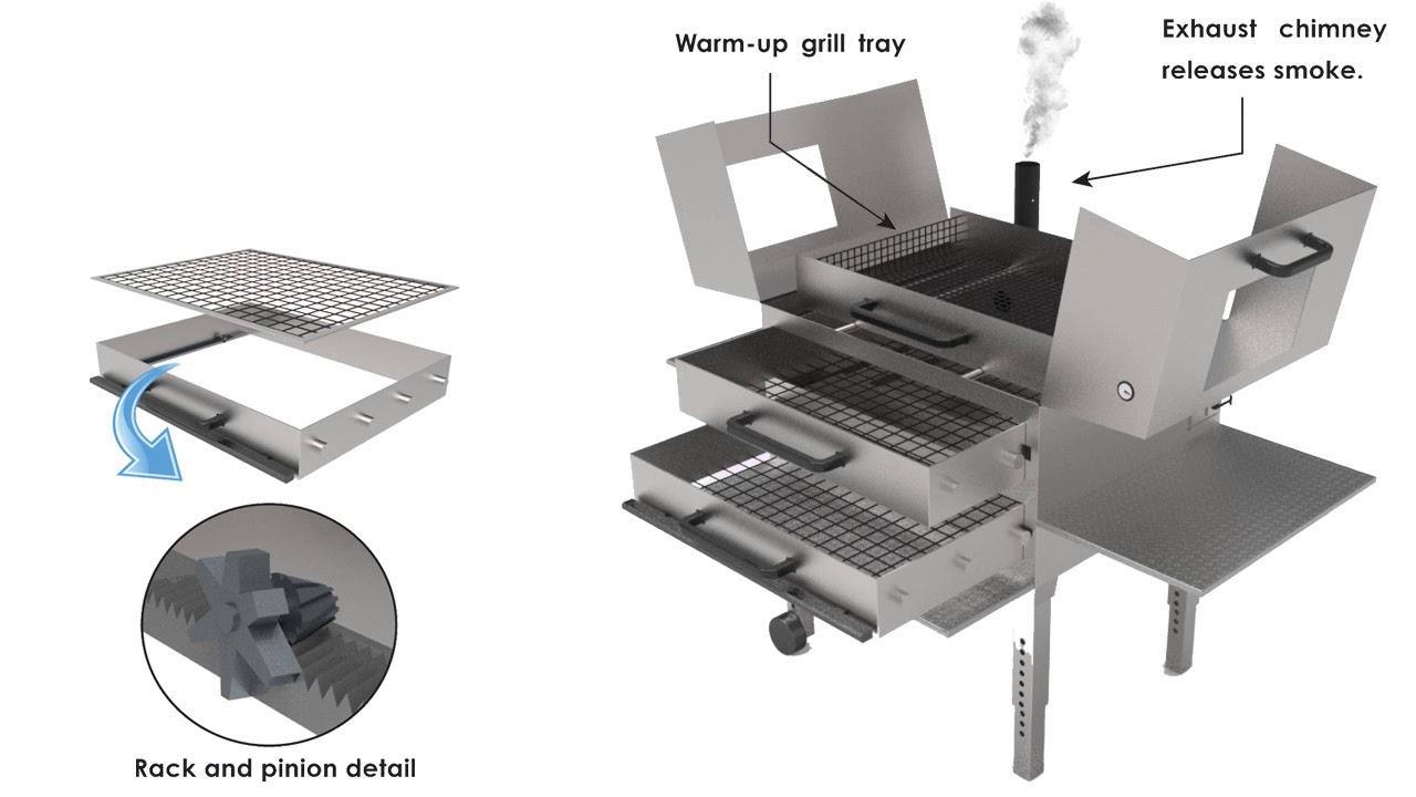 Split Lid Grill Presentation - YouTube
