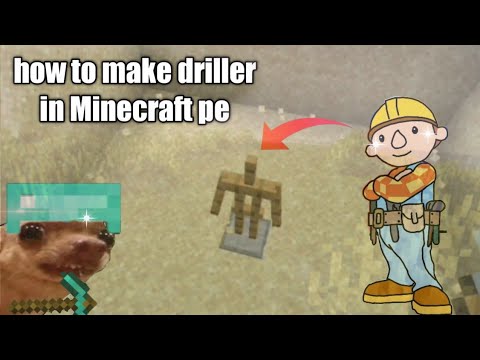 HOW TO MAKE DRILLER IN MINECRAFT POCKET EDITION - YouTube