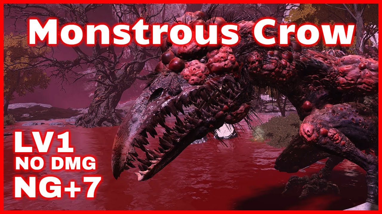 Elden Ring - Monstrous Crow [NG+7, Solo, No Damage] - YouTube