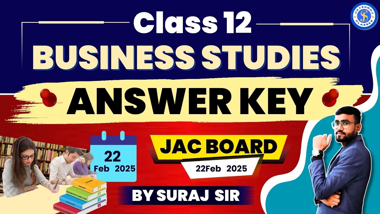 12th Business Studies Answer Key||JAC board 12th Business Studies ...