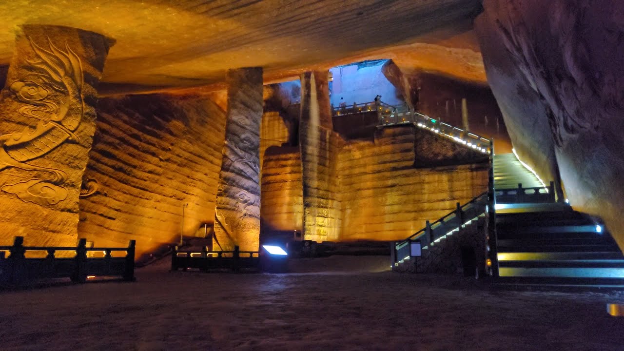 Ancient Human-Made Caves - Longyou Caves - Two Hour Close-Up Video In ...