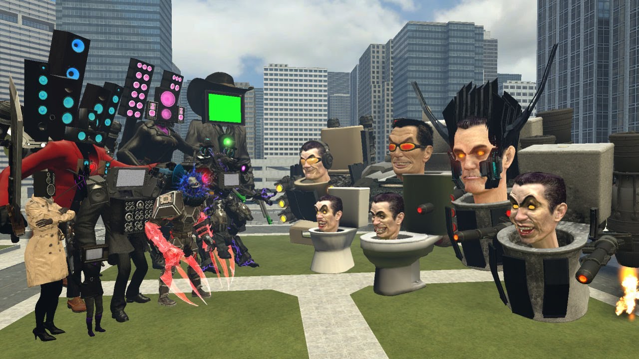 NEW ALL UPGRADED TITANS VS ALL UPGRADED SKIBIDI TOILETS In Garry's Mod ...