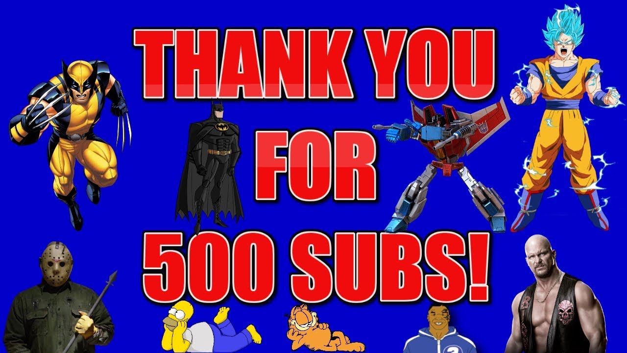 500 SUBS THANK YOU APPRECIATION - YouTube