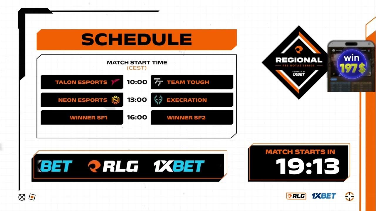 LIVE: Talon Esports VS. Team Tough - Day 12 - RES Dota 2 Regional Series: SEA#3 [Grand Finals ...