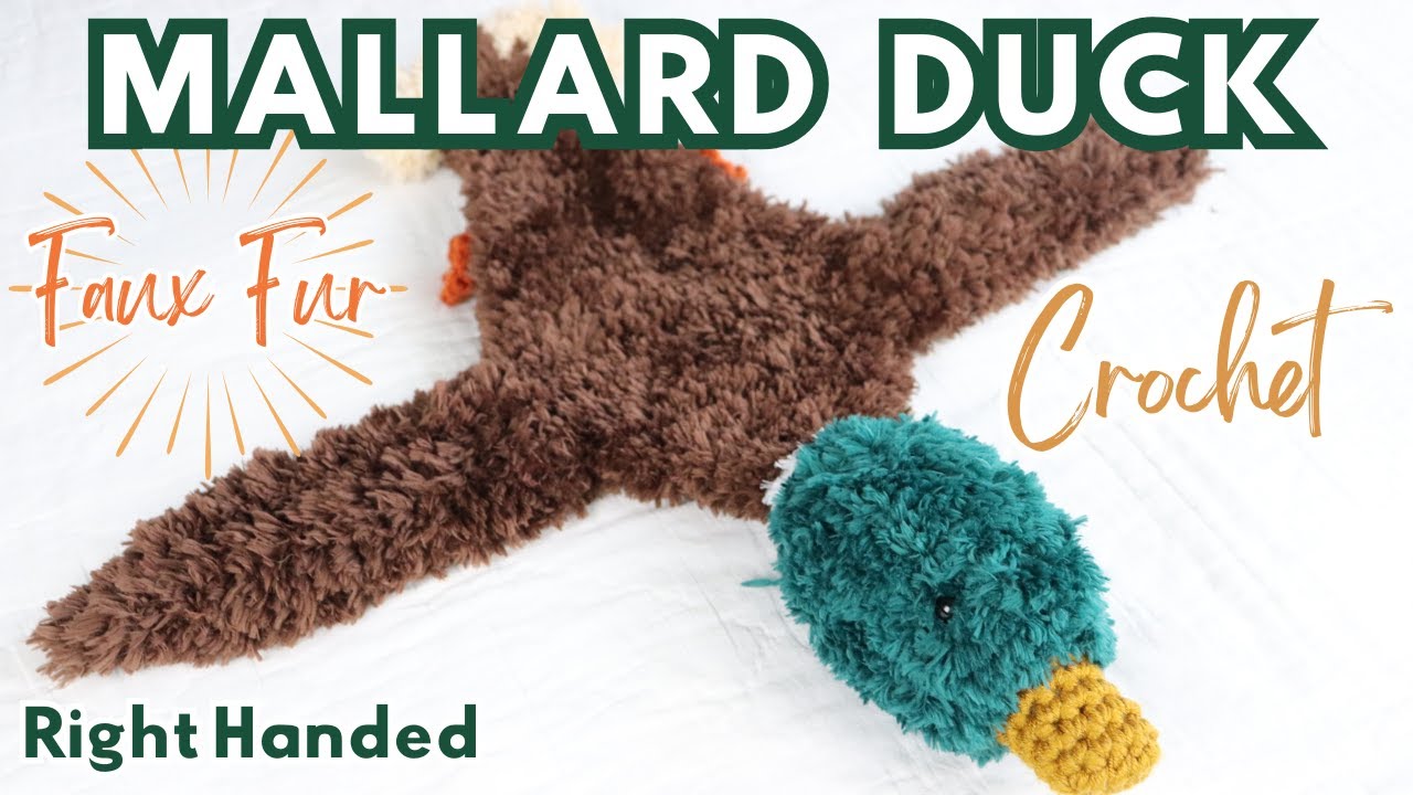 Crochet Green Head Mallard Duck Tutorial | Free Crochet Mallard Duck ...