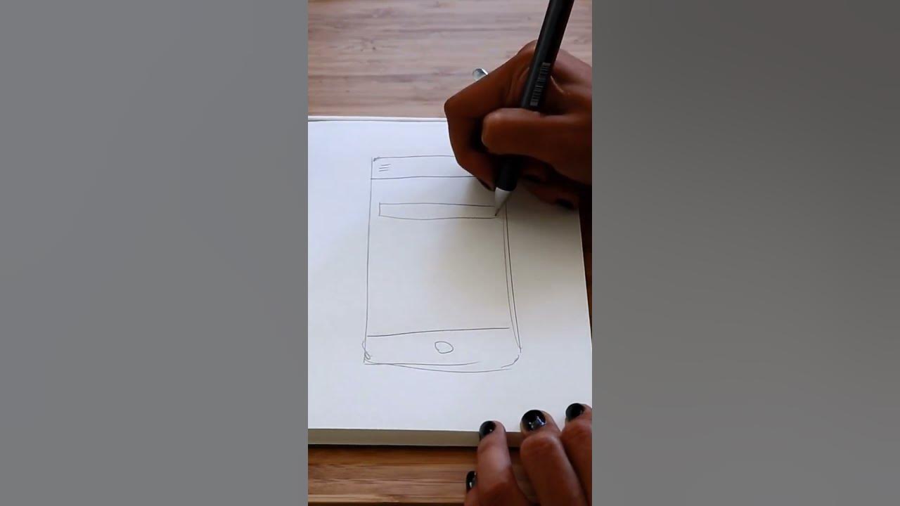 how to draw mobile phone #drawing - YouTube