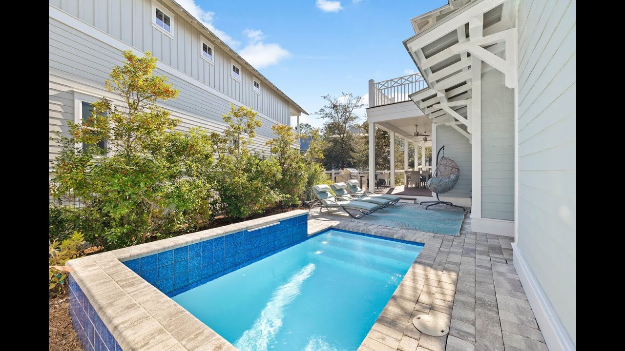 Stunning WaterColor Home with Private Pool & Bunk Beds - YouTube