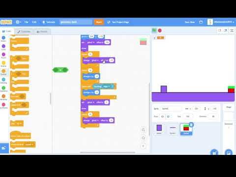 how to make geometry dash in scratch - YouTube