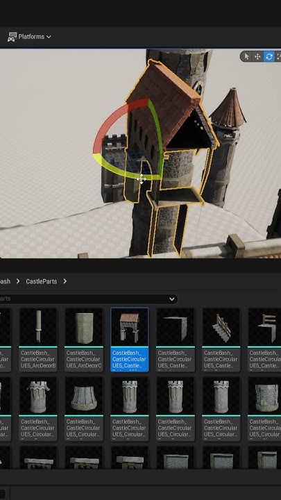 Time-Travel to the Medieval Era: Building a Castle in Unreal Engine 5 Kitbash Timelapse - YouTube