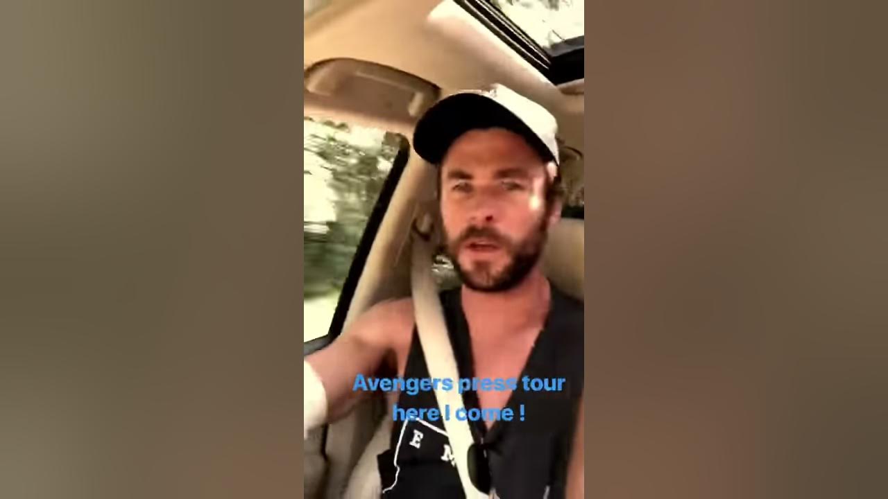 Chris Hemsworth Instagram Story 2018 04 19 Youtube