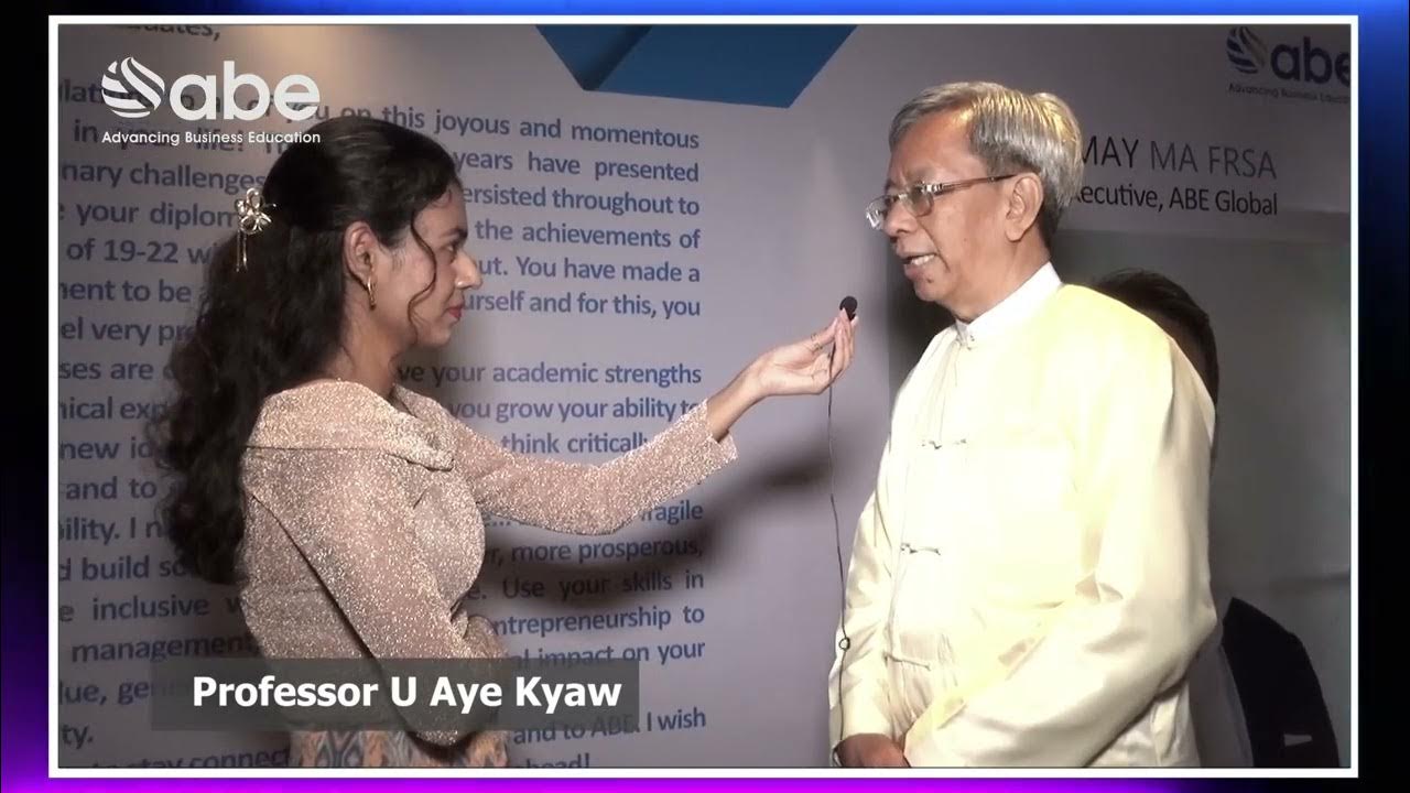 Interview with Professor U Aye Kyaw - YouTube