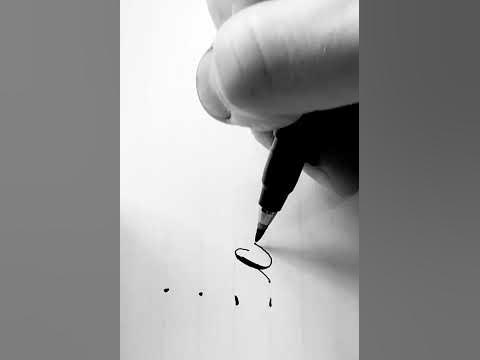 Brush pen calligraphy tutorial how to write the letter c /C - YouTube