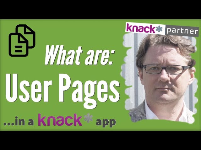 User Pages Knack Knowledge Base
