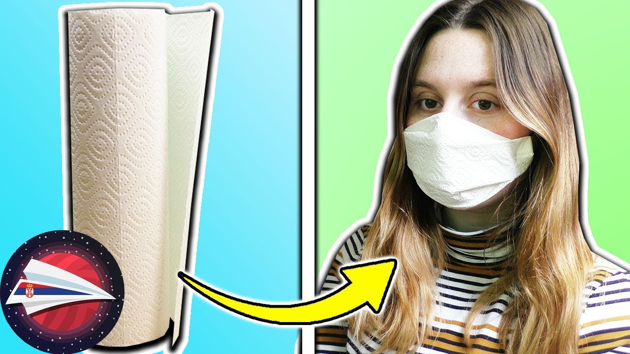 Napravi sam jednokratnu zaštitnu masku za lice / napravi masku od ...